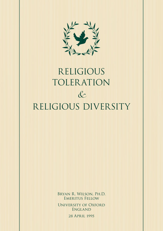 Religious Toleration and Religious Diversity